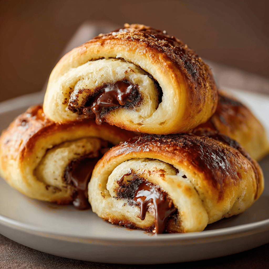 Nutella Stuffed Rolls