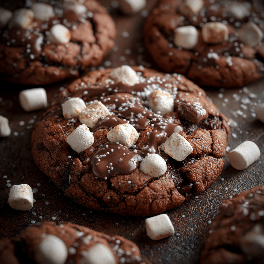 Hot Chocolate Cookies with Mini Marshmallows