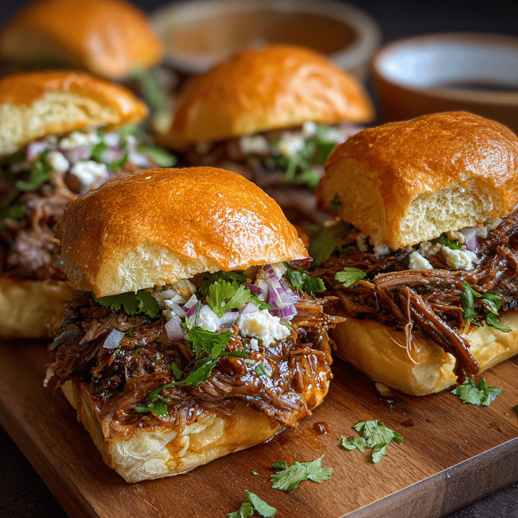 Shredded Beef Sliders